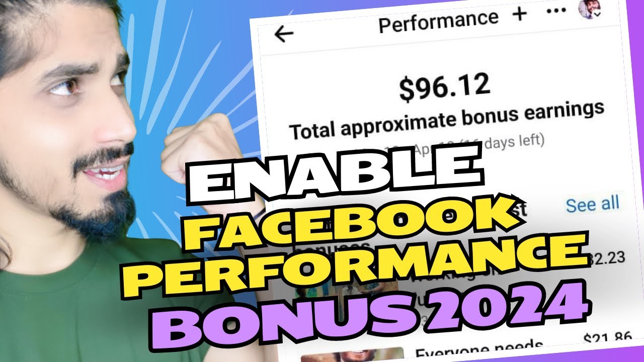Facebook Performance Bonus Enable Kaise Kare 2024 | How To Enable ...