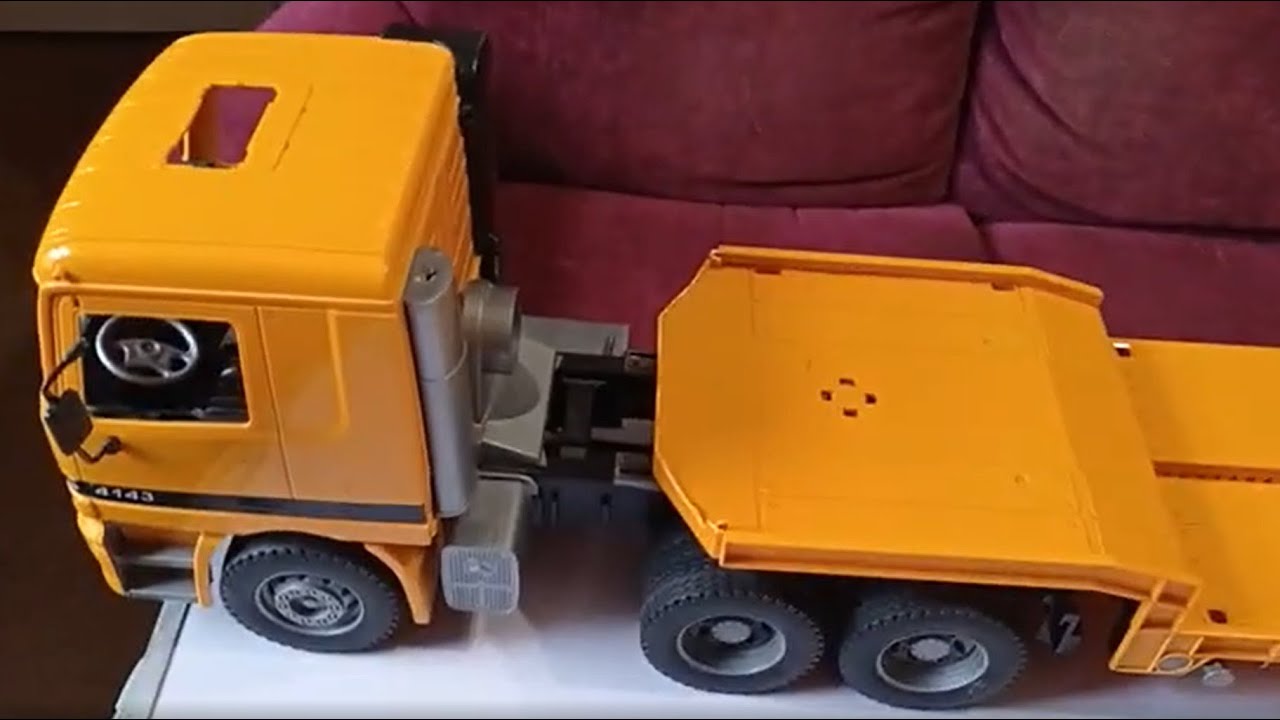 Bruder low loader conversion, Ramps and lift arms. - YouTube
