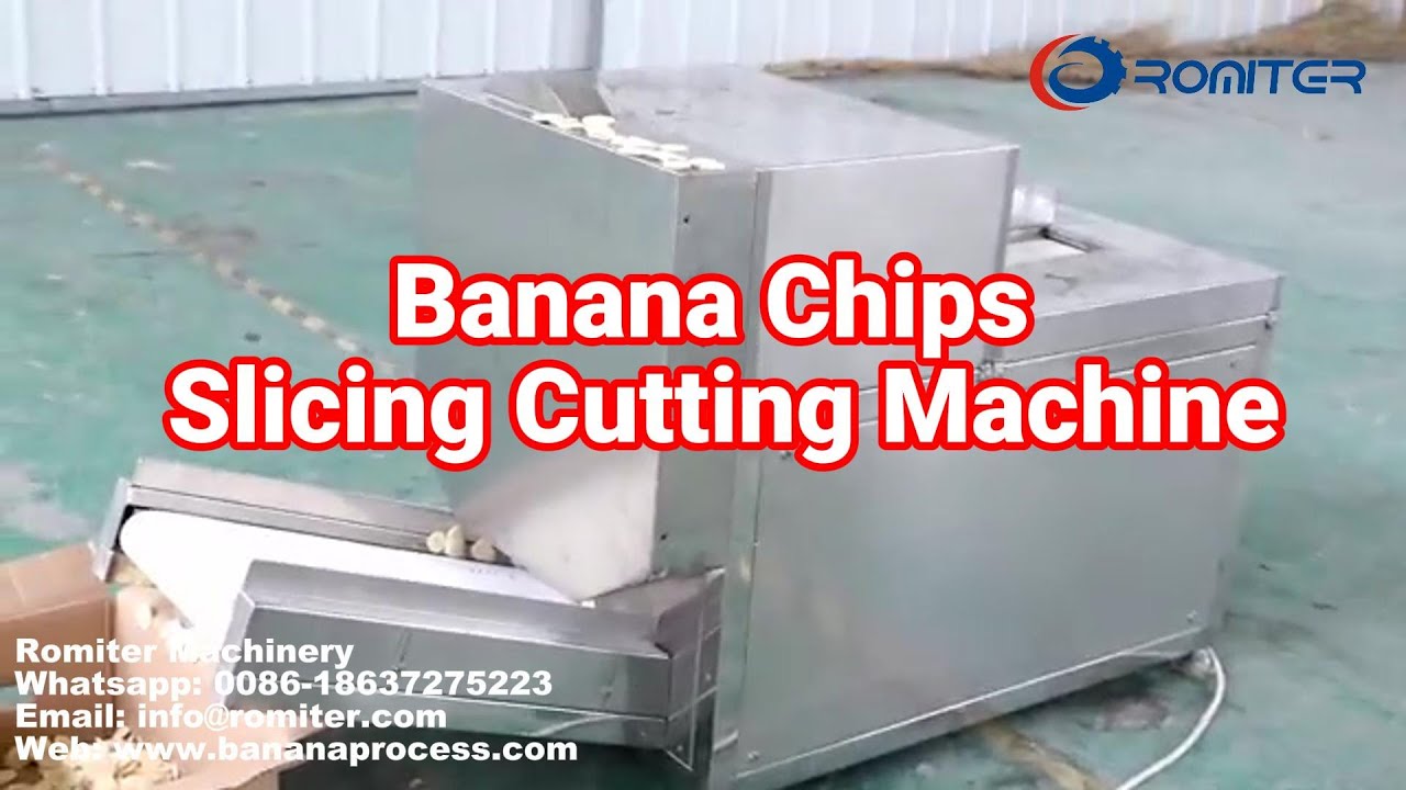 Automatic Banana Chips Slicing Cutting Machine - YouTube