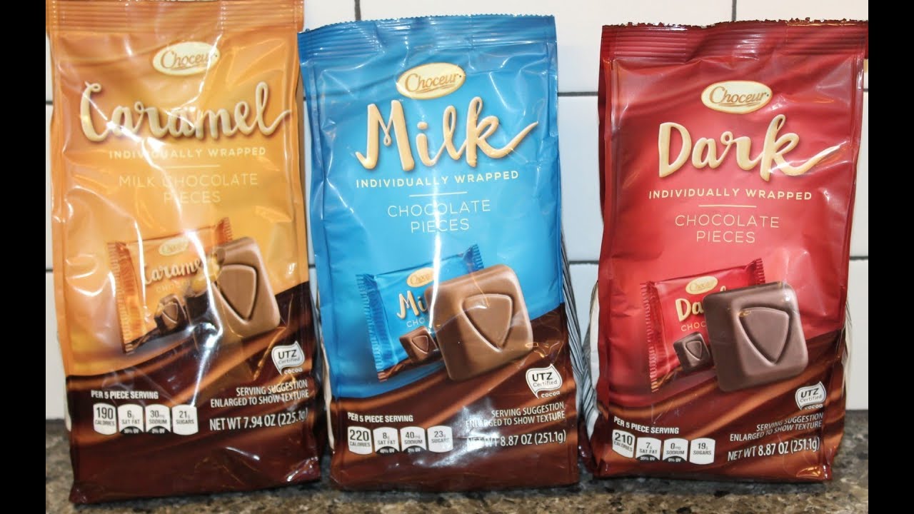 Choceur Chocolate Pieces: Caramel, Milk Chocolate & Dark Chocolate ...