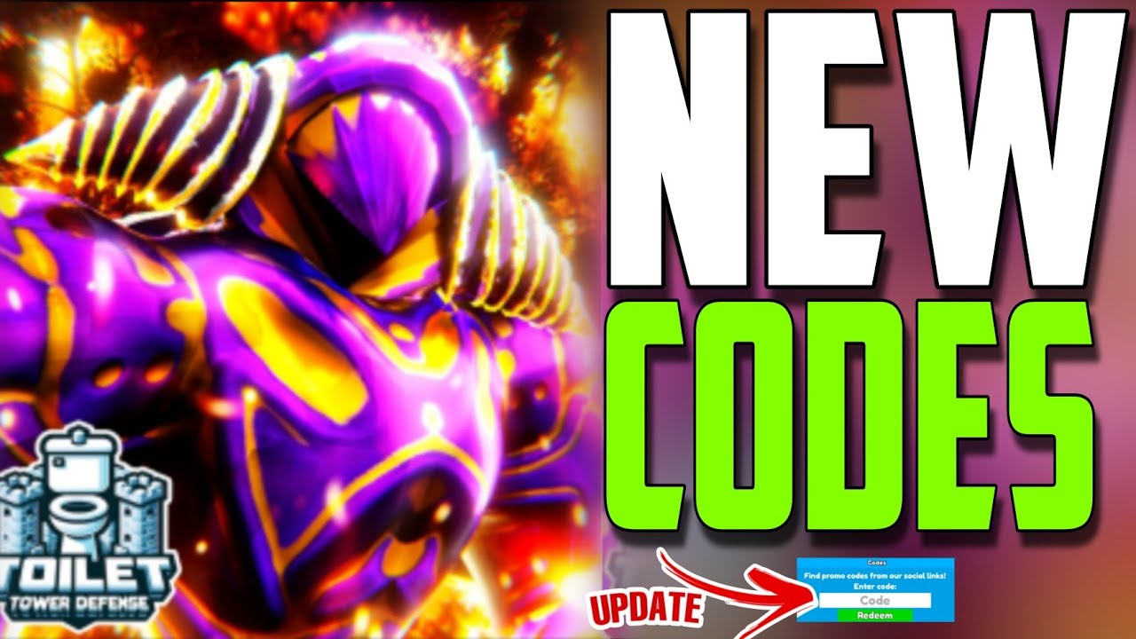 [💥CHAOS EVENT] ⚠️ TOILET TOWER DEFENSE🚽🛡️ ALL NEW WORKING CODES 🚽 IN ...