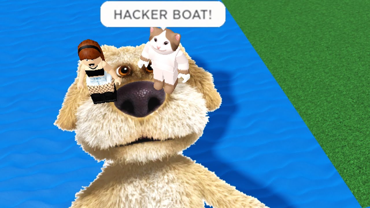 SHE IS HACKING IN BUILD A BOAT! (Funny Moments) - YouTube