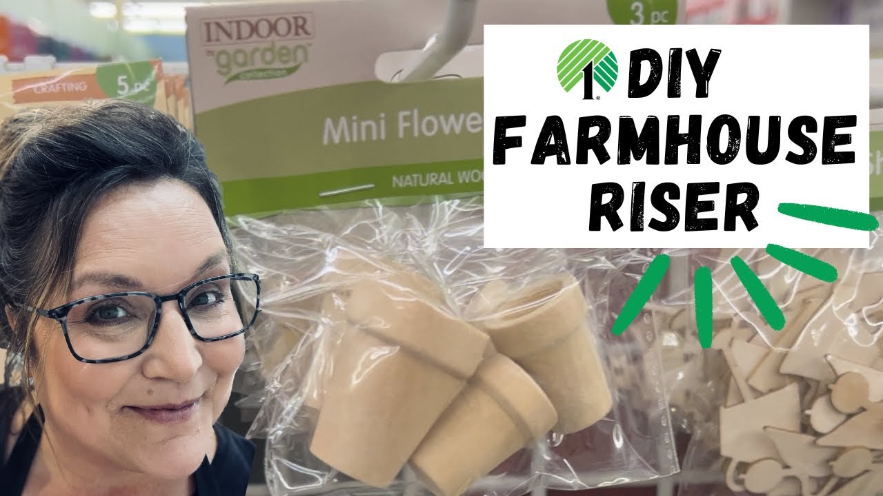 DIY farmhouse riser | Dollar Tree - YouTube