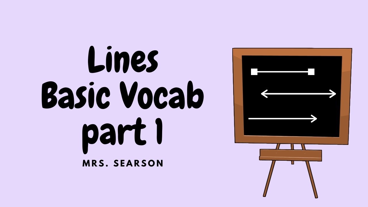 Lines Basic Vocabulary Part 1 - YouTube