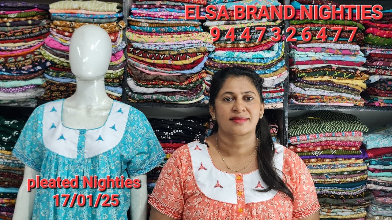 ELSA BRAND XL PLEATED NIGHTIES / FOR BOOKING...9 4 4 7 3 2 6 4 7 7 ...