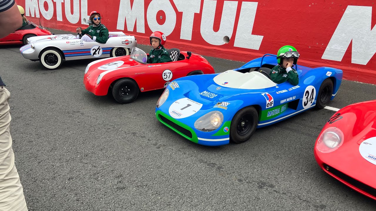 EV 356: Classic Le Mans start 2023 (Electric vs petrol) kids - YouTube