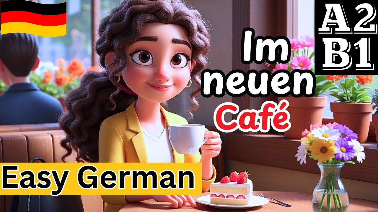 Learn German: Im Café | German Listening Practice (Easy German Story ...