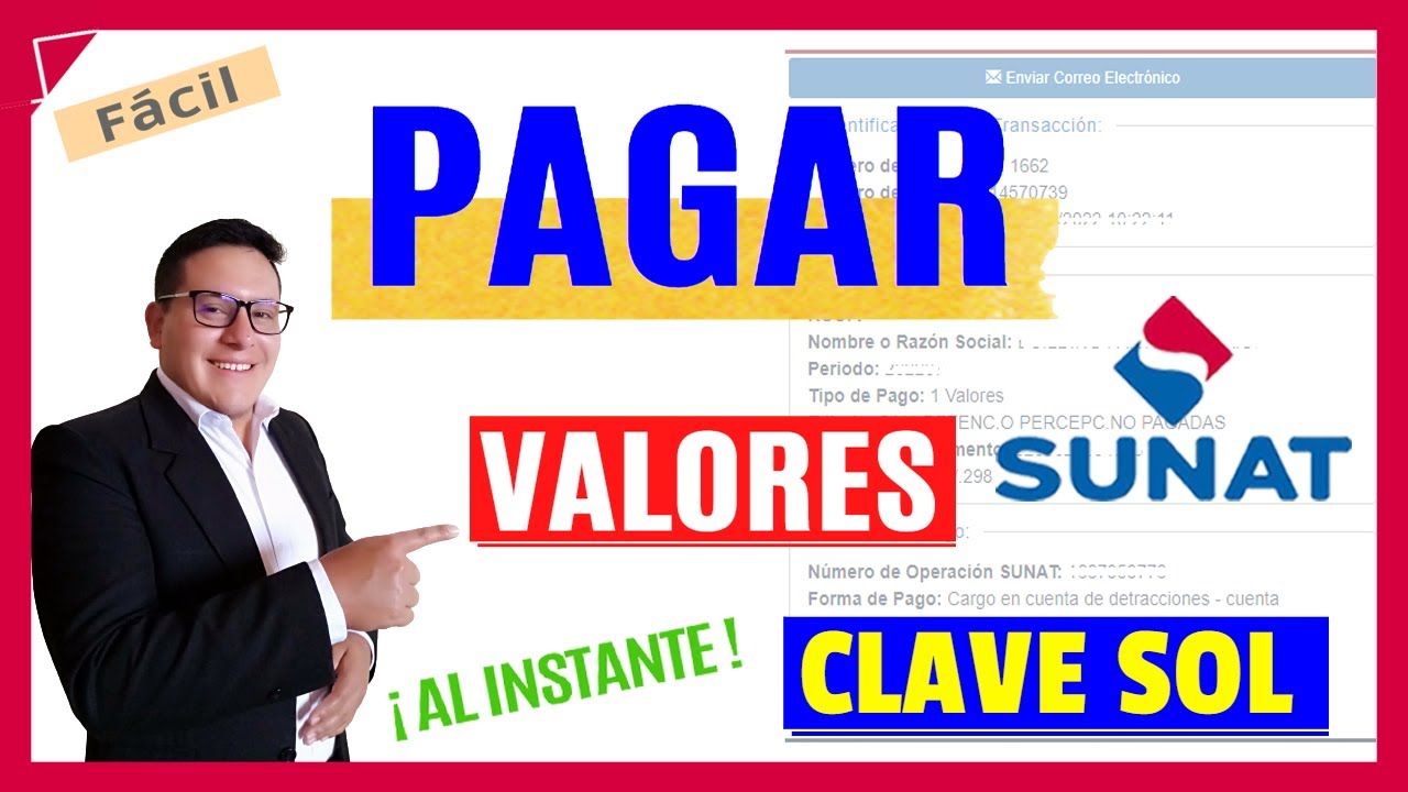 Como pagar los VALORES notificados por la Sunat desde la clave sol ...