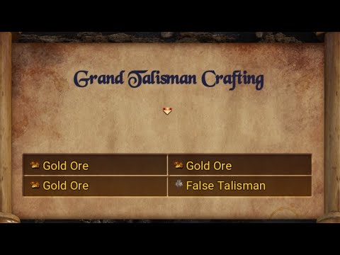Grand Talisman Craft, 3 Gold Ore, False Talisman, Treasure of Nadia ...