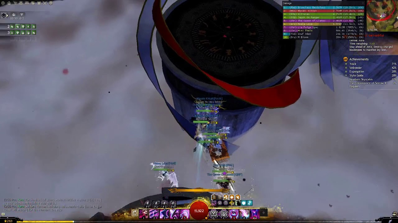 GW2 Wing 3: Xera. Tank Chrono POV. (pug semi-high dps strat) - YouTube