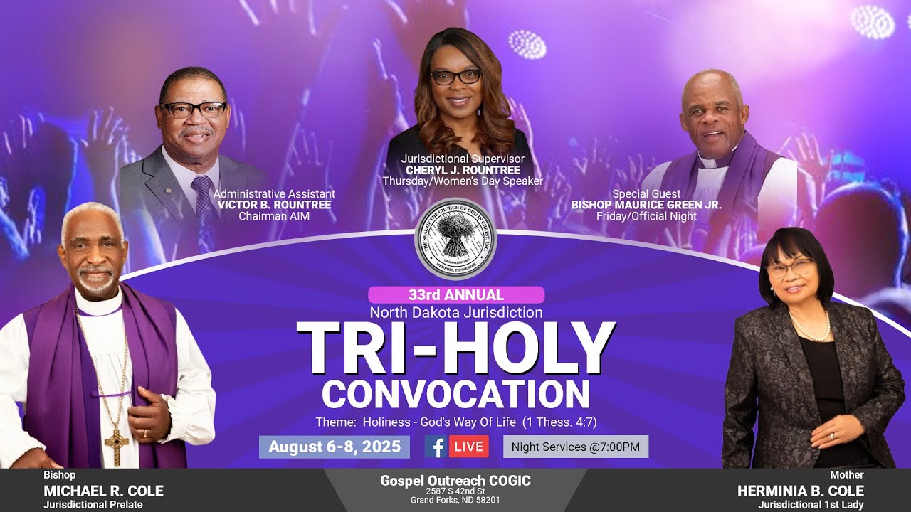 33rd Annual ND Jurisdiction Tri-Holy Convocation - YouTube