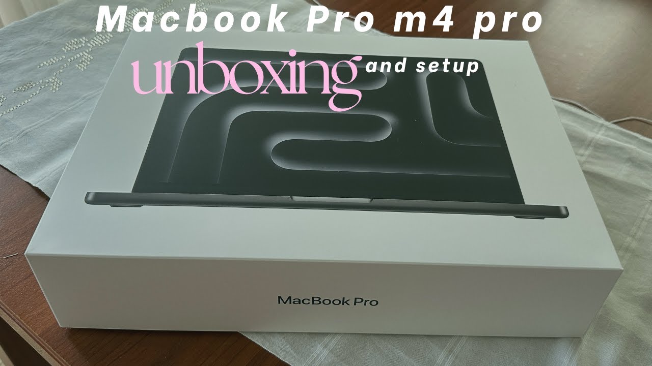 Macbook Pro M4 Pro Space Black Unboxing And Setup Youtube