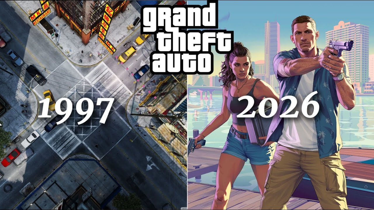 Evolution of Grand Theft Auto Games (1997–2026) - YouTube