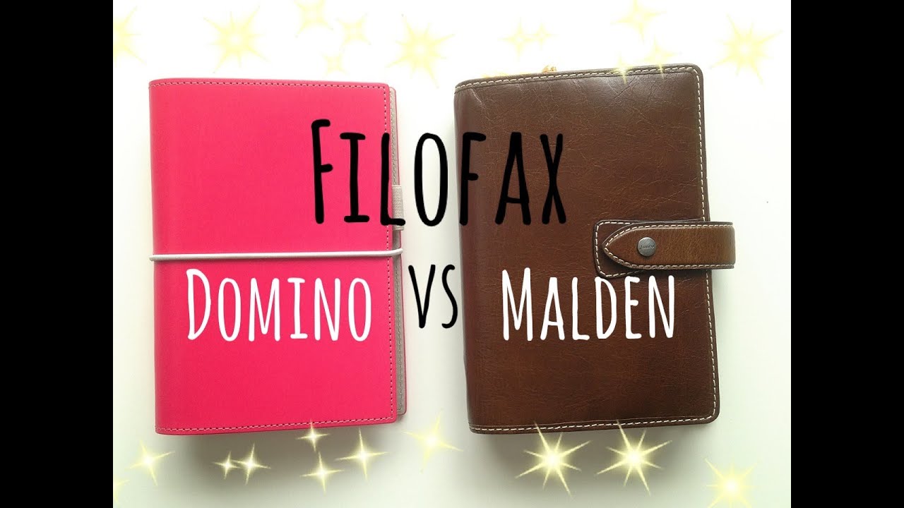 Filofax Malden vs Domino Personal Sized Comparison [HD] - YouTube