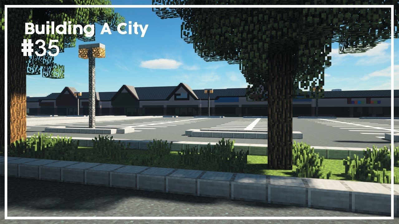 Building A City #35 // Commercial Zone // Minecraft Timelapse - YouTube