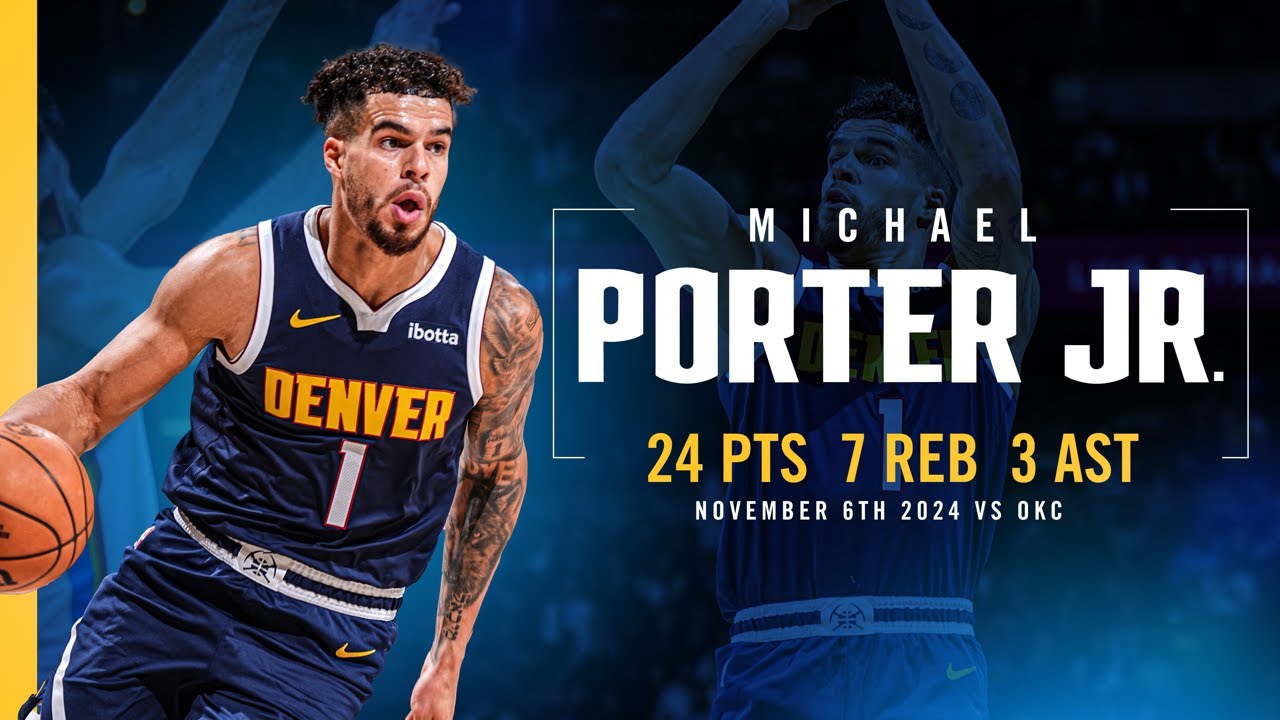 Michael Porter Jr. Full Game Highlights vs. Oklahoma City Thunder 📺 ...