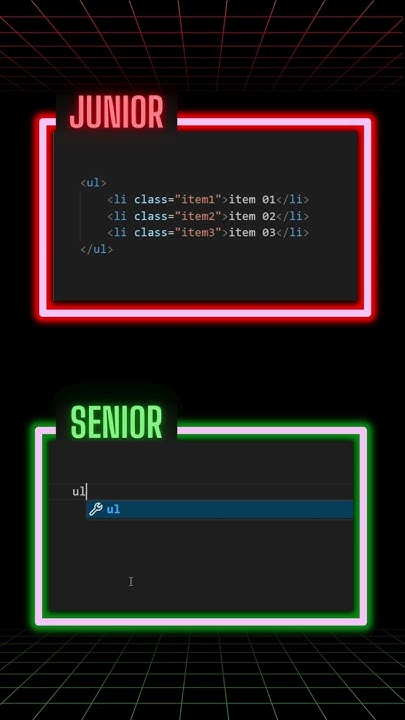 Junior vs Senior Developer 😅 #webdevelopment #html #css #designsynth #htmlcss #html5 #css3 - YouTube