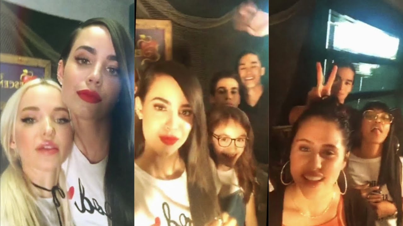 Descendants 2 Cast ft. Sofia Carson , Dove Cameron..... | Instagram Live Stream - YouTube