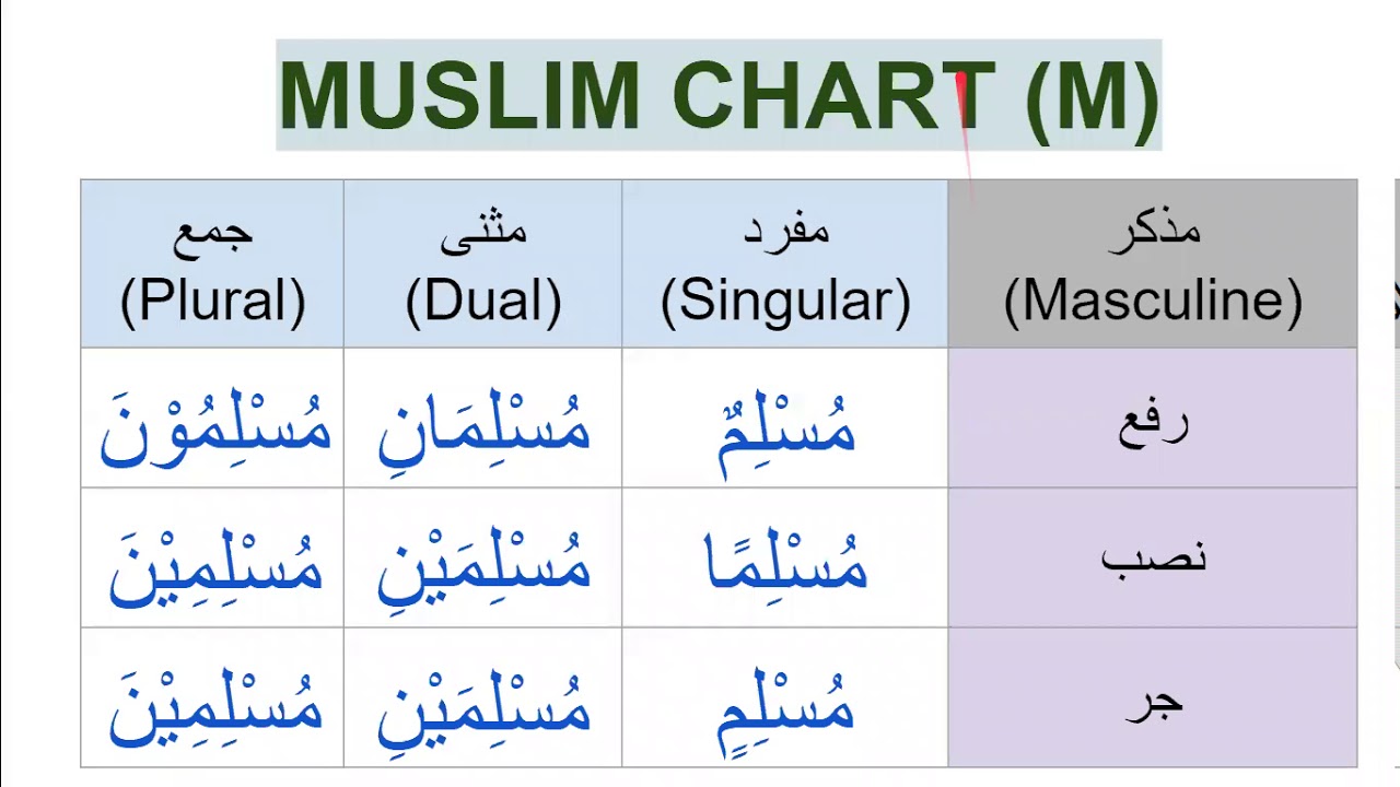 Quranic Arabic Language (Bangla) : Class - 03 - Muslim Chart & Light v ...
