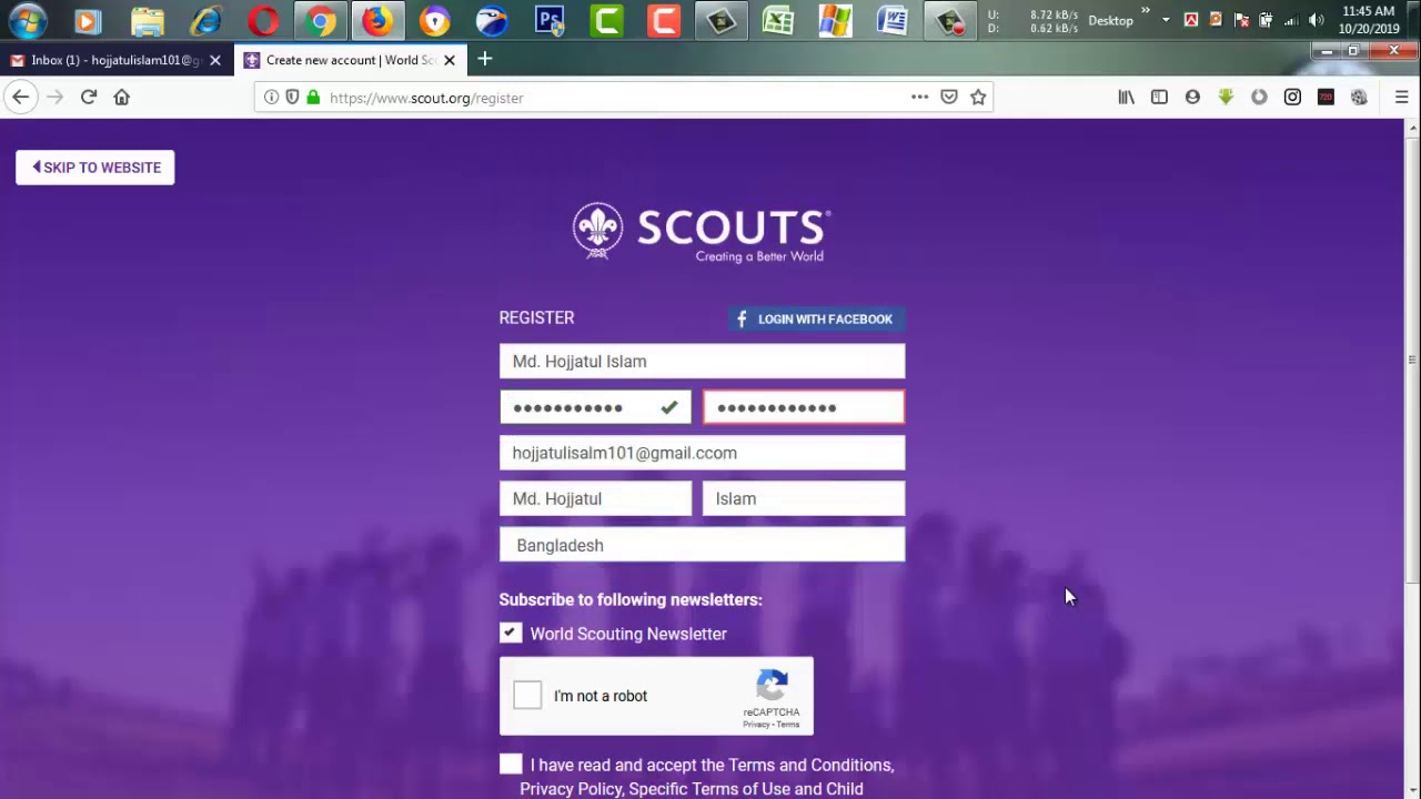 How to create a new account of scout org | H Learning Academy - YouTube