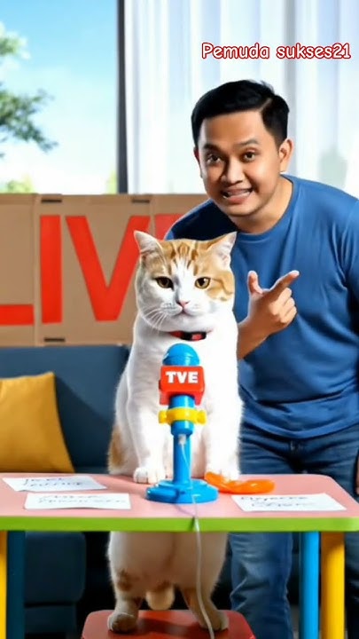 “Kucing Jadi Host Acara TV KW, Tapi Beritanya Fitnah Semua! 😹📺” - YouTube