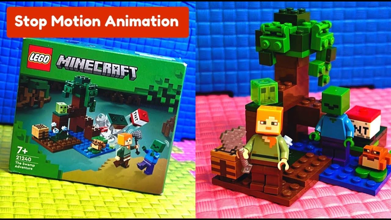 LEGO Minecraft #21240 The Swamp Adventure - Stop Motion Animation #legominecraft #minecraft # ...