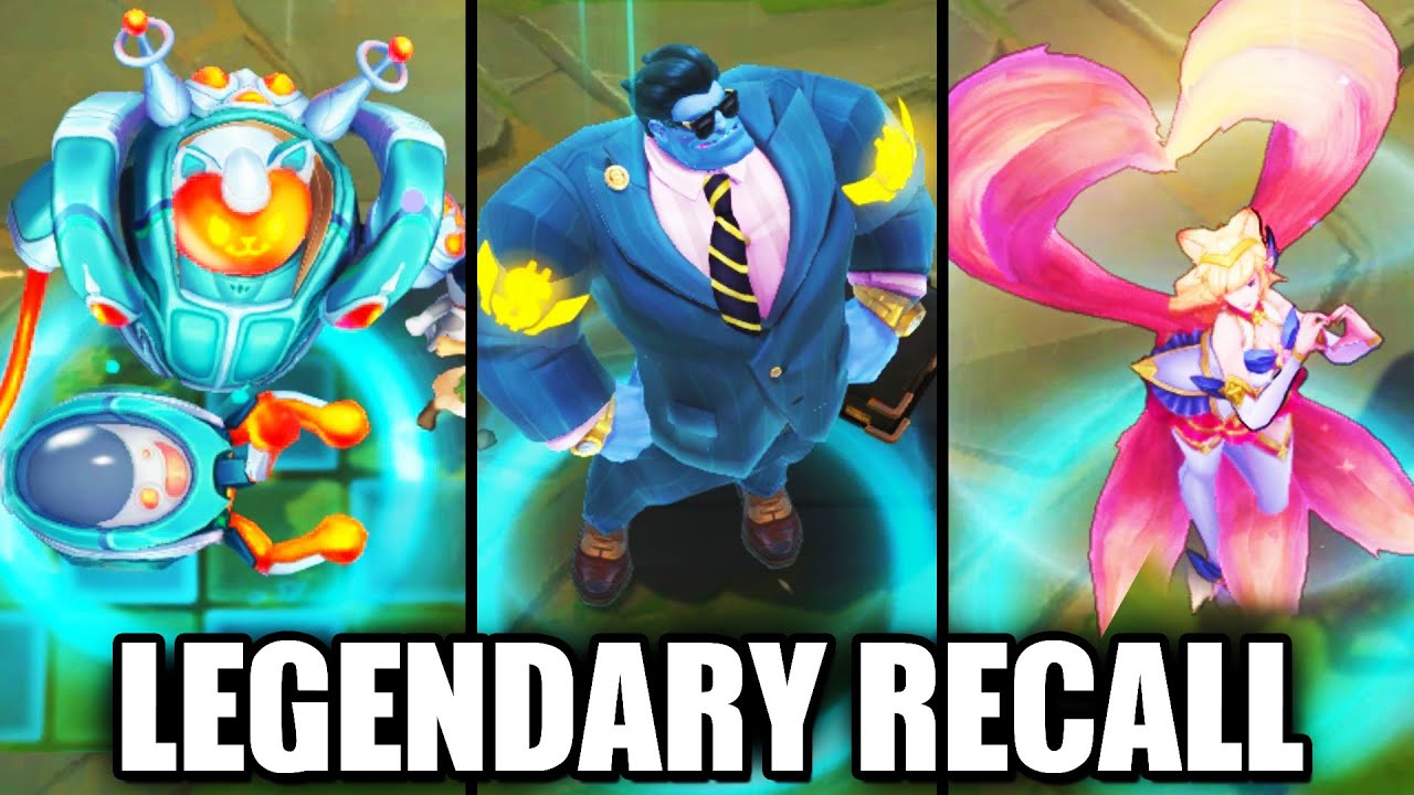 ALL LEGENDARY SKINS RECALL ANIMATIONS | League of Legends - YouTube