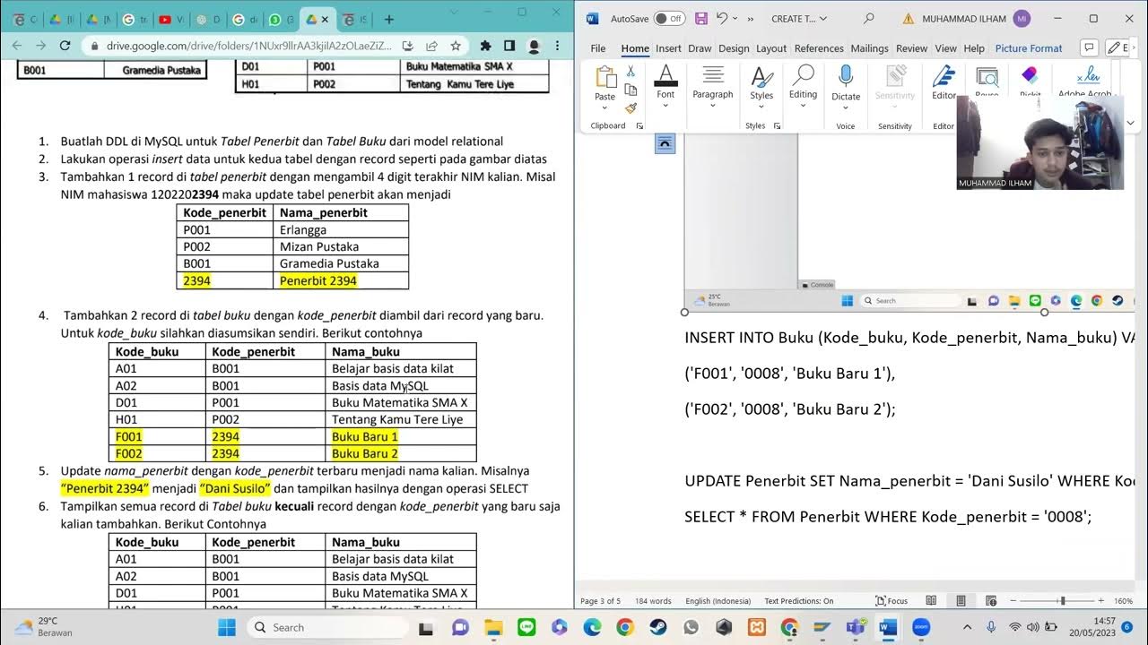 Tugas 2 Basis Data - Data Manipulation Language - YouTube