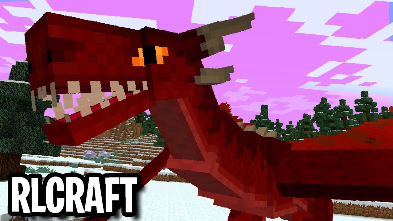 We finally fight a DRAGON in RLCRAFT... - YouTube