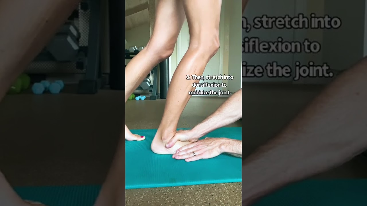 Ankle Dorsiflexion Joint Mobilization - YouTube