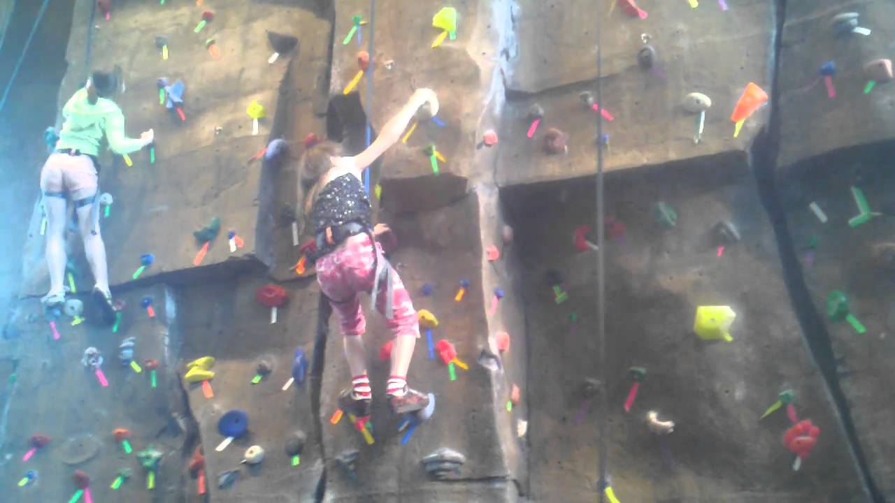 Kayla rock climbing at the kroc - YouTube