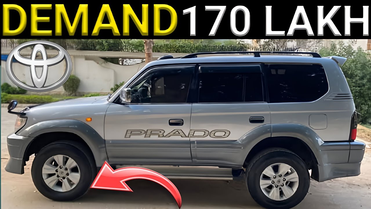 Demand 170 lakh Toyota Prado TZ silver colour for sale model 1997 - YouTube