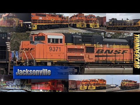 Railroads Of Jacksonville ft. JPT, FC, GC, CSX, NS, UP, BNSF ThunderCab Ace, FXE LNG Tender ...
