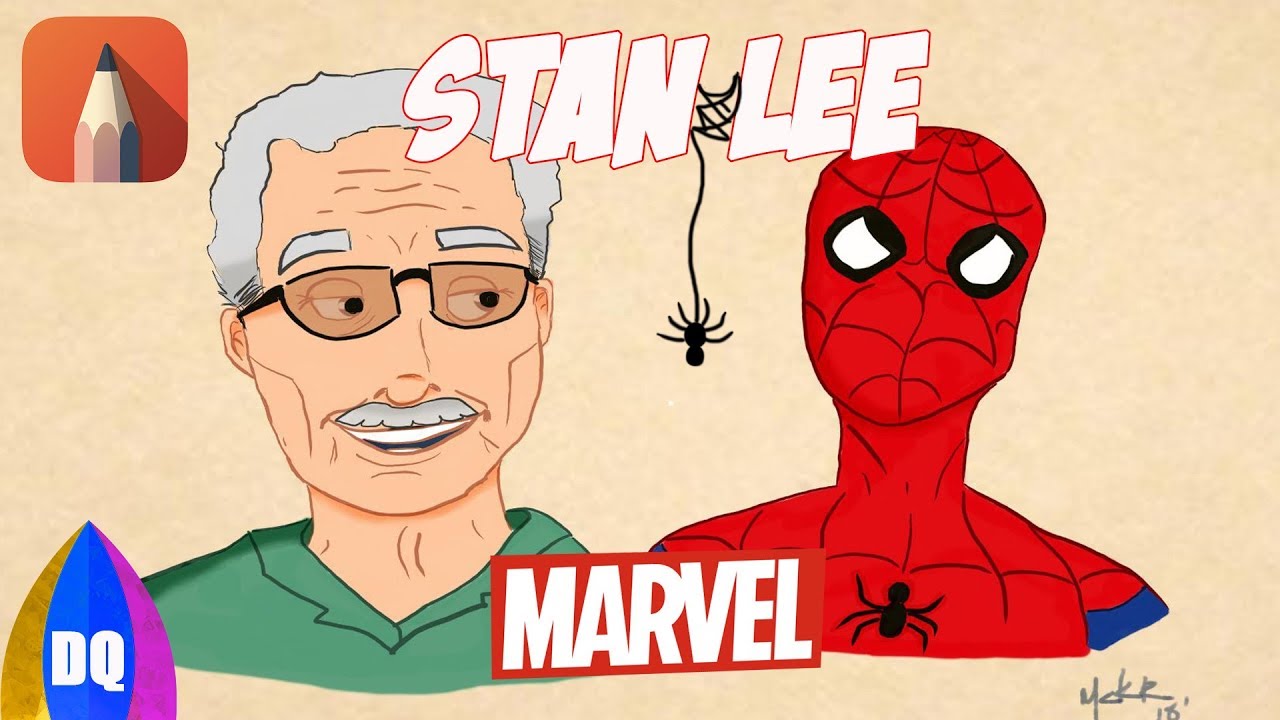 Stan Lee Drawing Tribute | Speed Art - YouTube