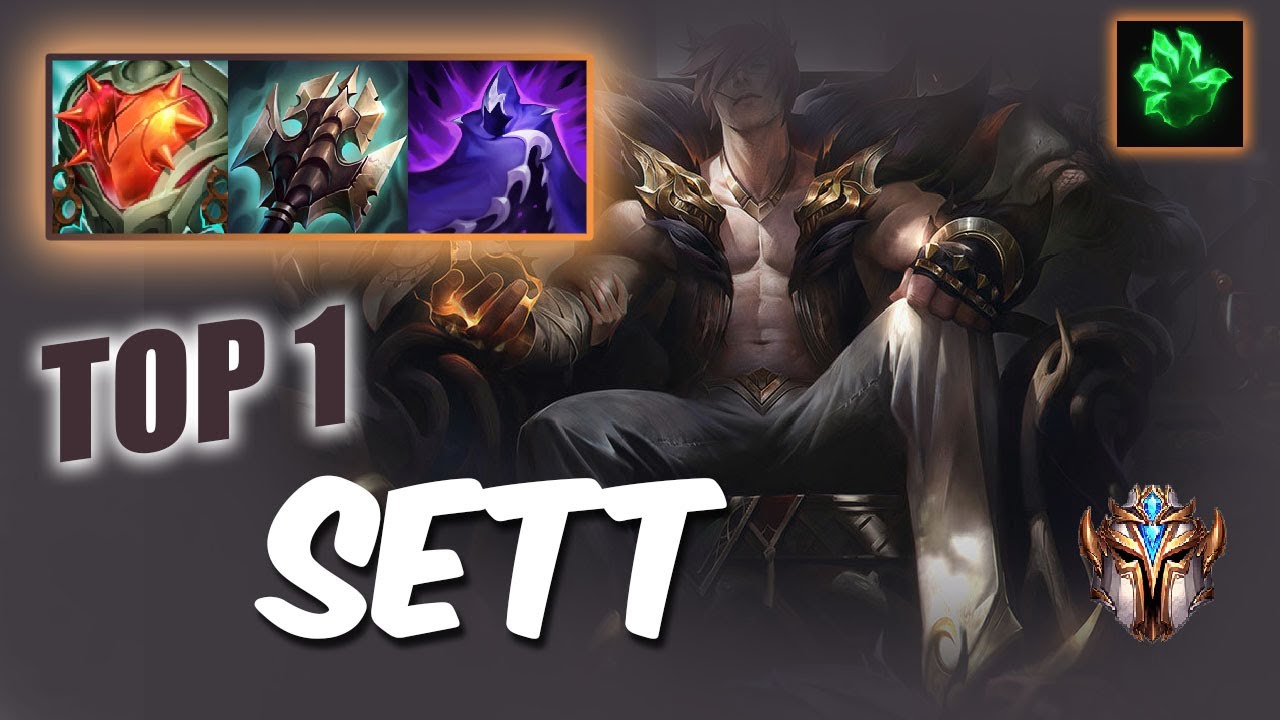 [Wild Rift] SETT TOP 1 - S12 Challenger rank game + build - YouTube