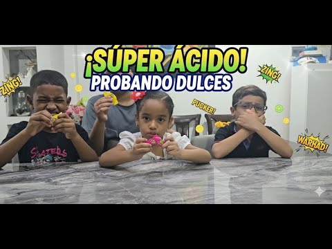 PROBANDO Y REACCIONANDO A DULCES SÚPER ÁCIDOS - YouTube