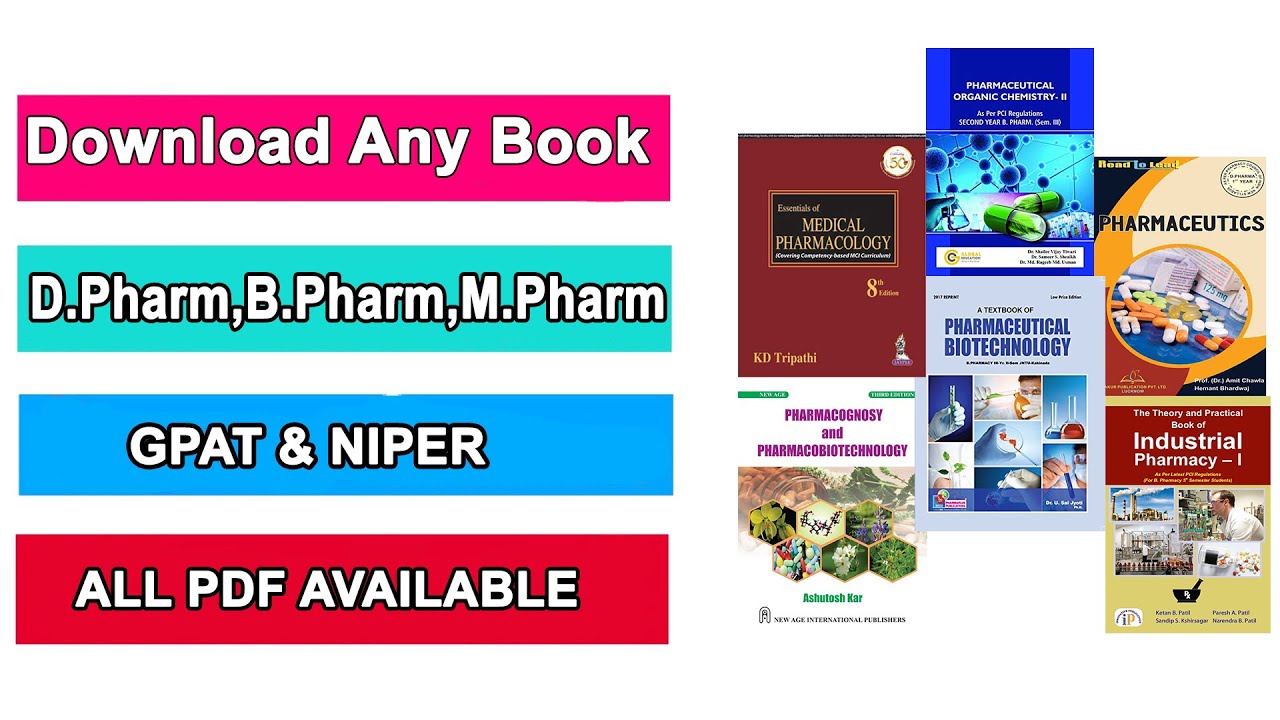 Download Books Free for All Pharmacy Students | Best App for Pharma ...