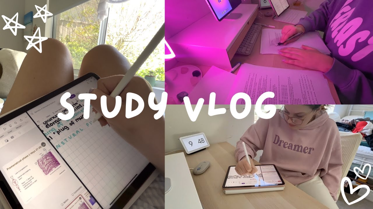 | study vlog | exam study week | week in my life | - YouTube