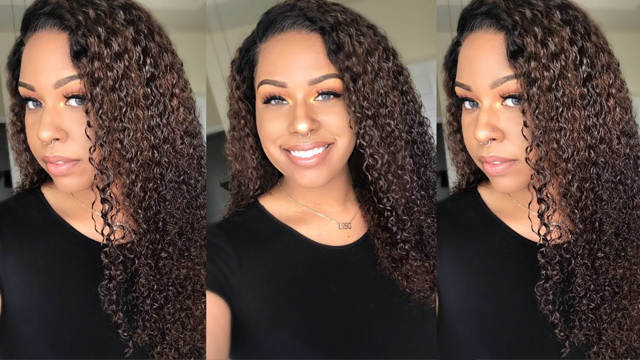 How To EASY Cinnamon Brown Curls! | One Step Color | ft. OMGHERHAIR ...