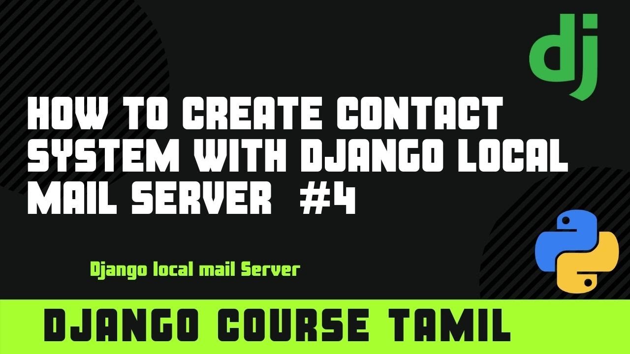 How To Create Contact System Using Django Django Local Server