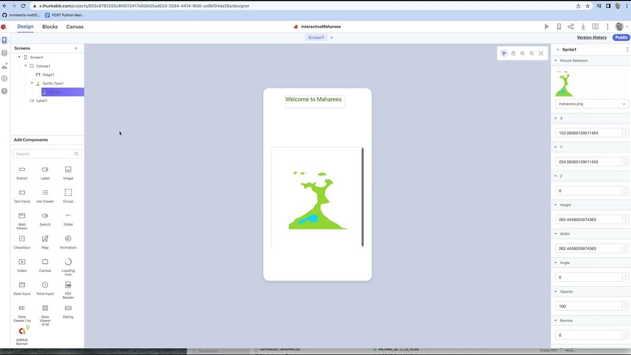 Thunkable Setting a Canvas Image - YouTube