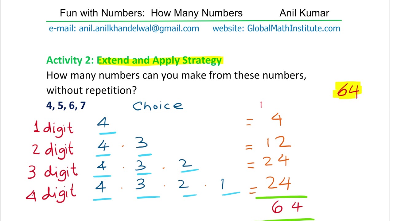 How Many Combination Of Numbers Can You Make With 4 Digits YouTube