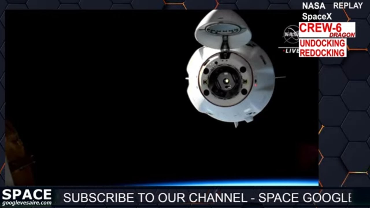 The ISS Expedition 69 Crew-6 relocation of the SpaceX Crew Dragon ...