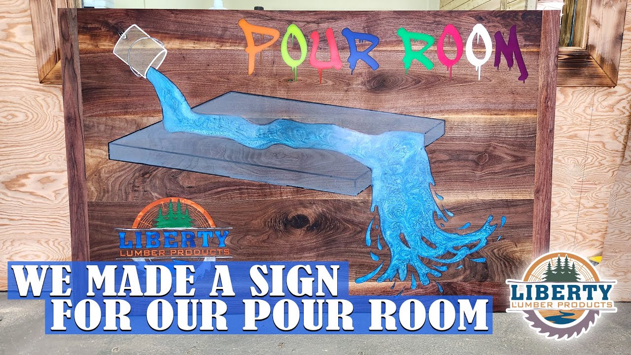 We Made A Sign For Our Pour Room - YouTube