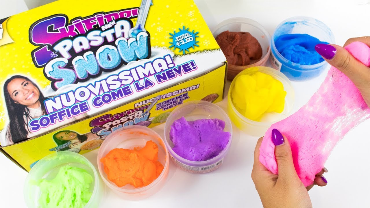 Apro i nuovi SKIFIDOL PASTA SNOW SLIME soffici come la NEVE! - YouTube