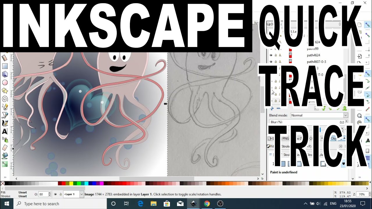 Inkscape - Speed sketching With the Bezier Curve Tool. Beginners guide ...