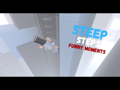 Steep steps funny moments - YouTube