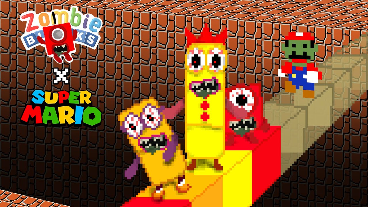 Mario save Peach Escape Numberblocks Zombie in Maze Mayhem | Game ...