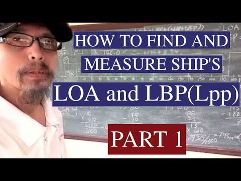 How to find and Measure Ship's LOA & LBP(Lpp) - YouTube