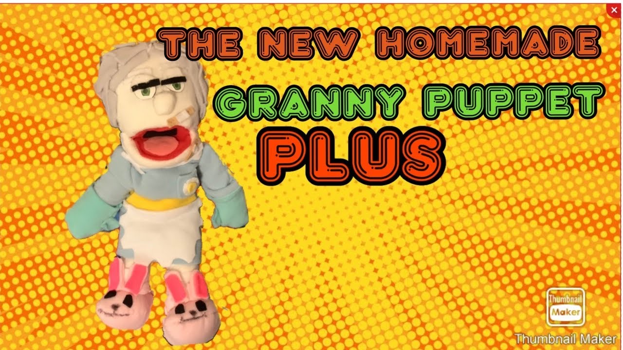 Lisa just made a homemade Granny puppet then shows you how she made it ...
